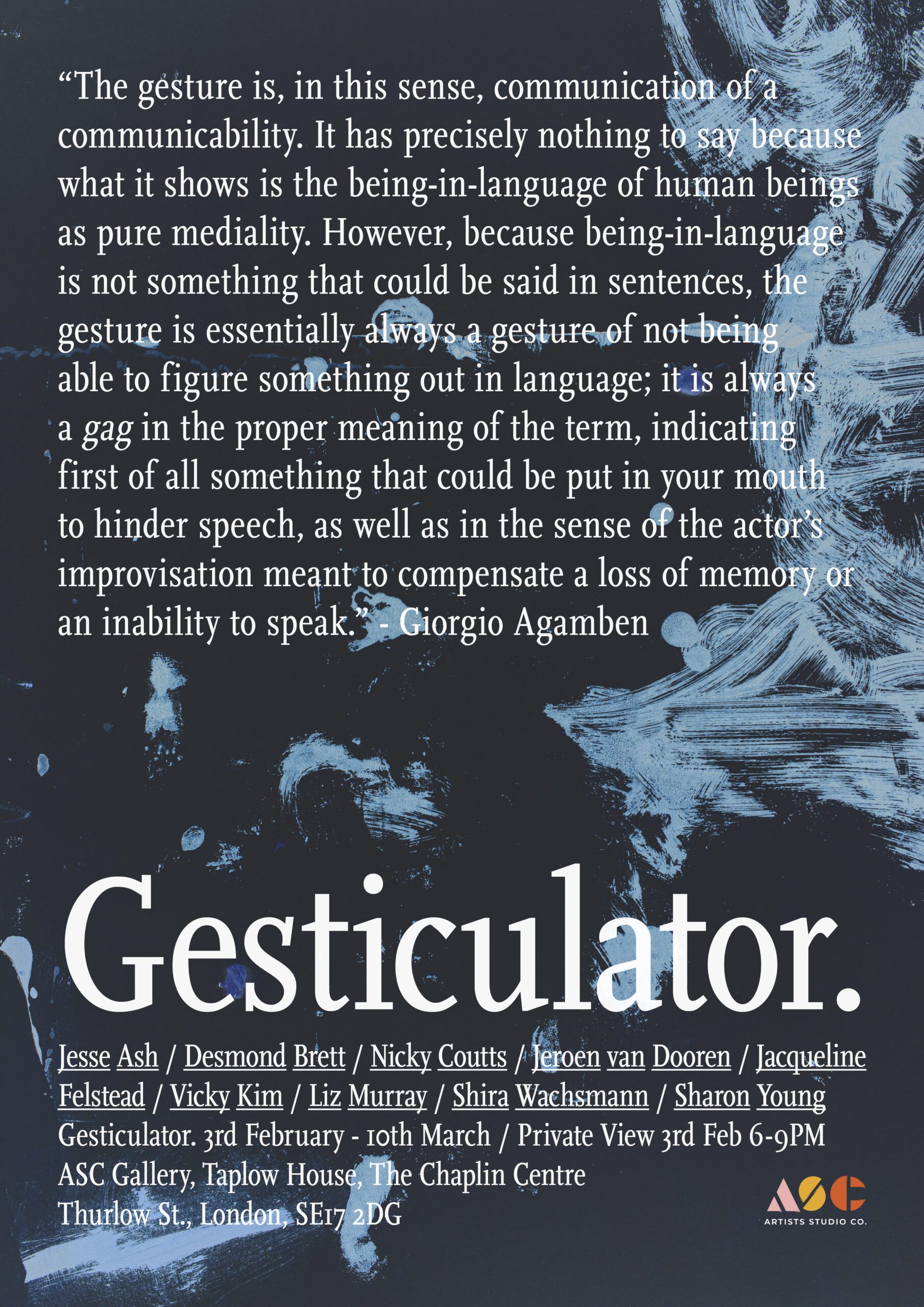 Gesticulator | Exhibition - ASC